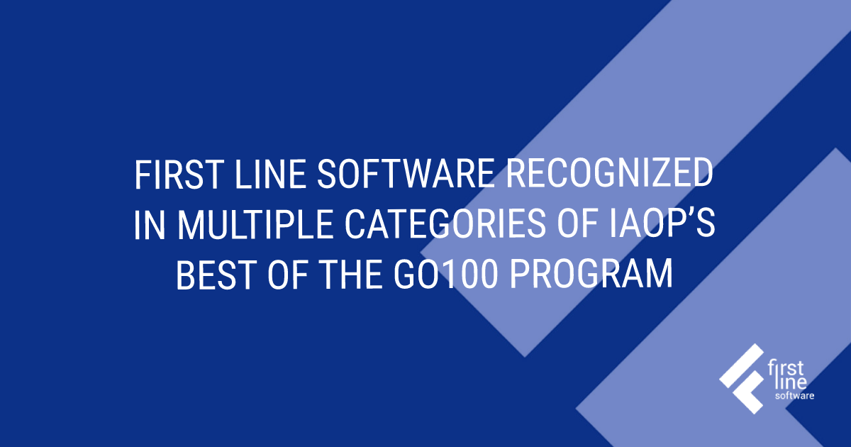 First Line Software recognized by IAOP's Best of the GO100 Program