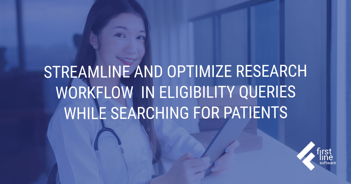 Workflow Optimization in in Eligibility Queries for Patients Search